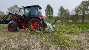 Трактор Беларус-1523 с мульчером NIUBO TMD200