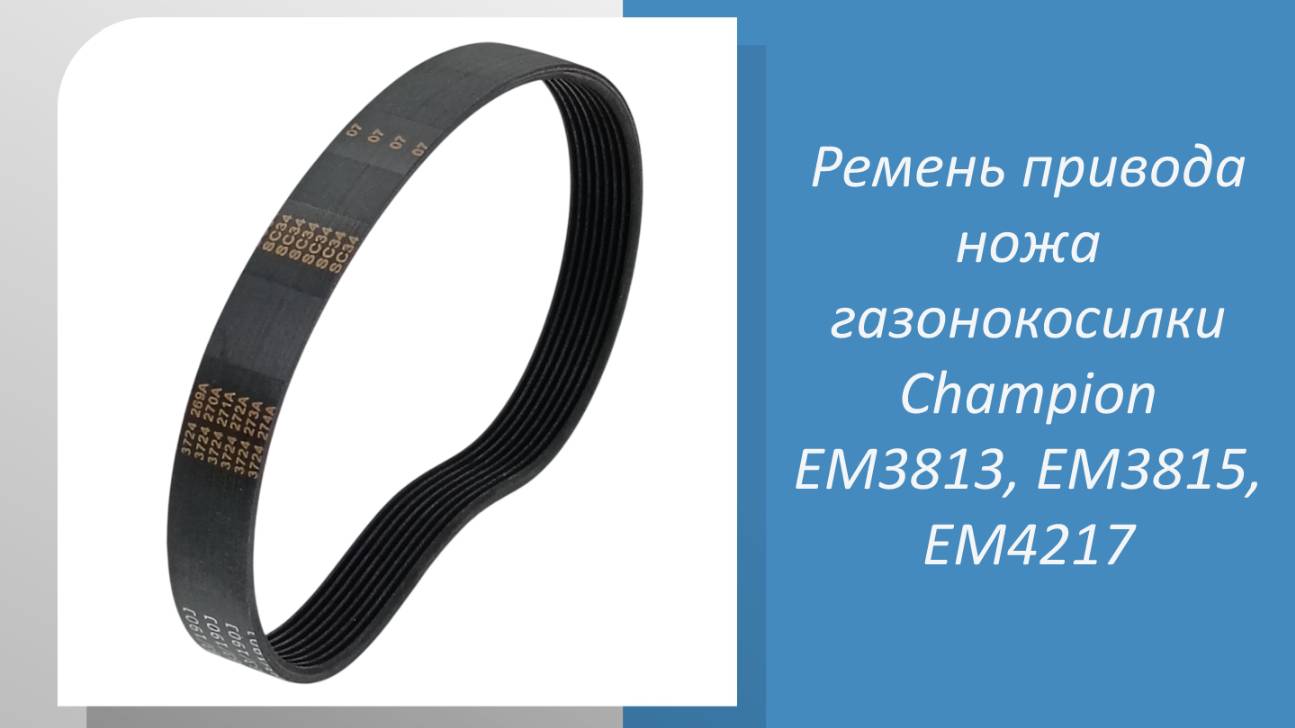 Ремень привода ножа газонокосилки Champion EM3813, EM3815, EM4217