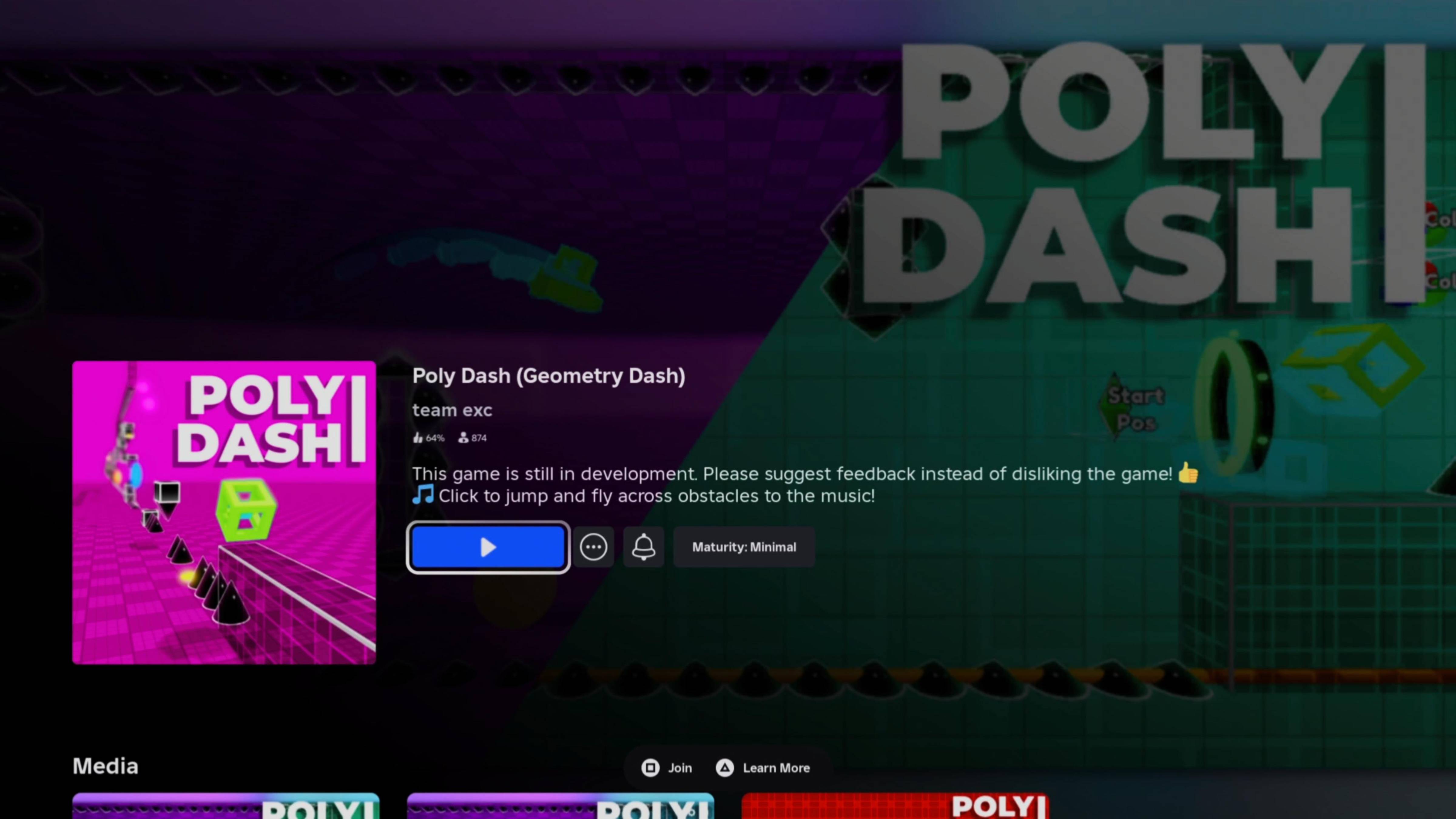 ROBLOX. POLY DASH!! РЕБЯТА ПРИВЕТ! Я решил отвлечься и поиграть в подобие игры геометри даш!
