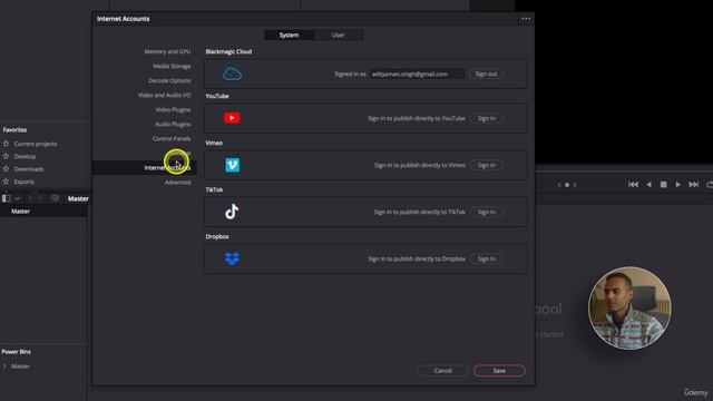 Davinci resolve - 2.3 - Preferences Settings (Обучение)