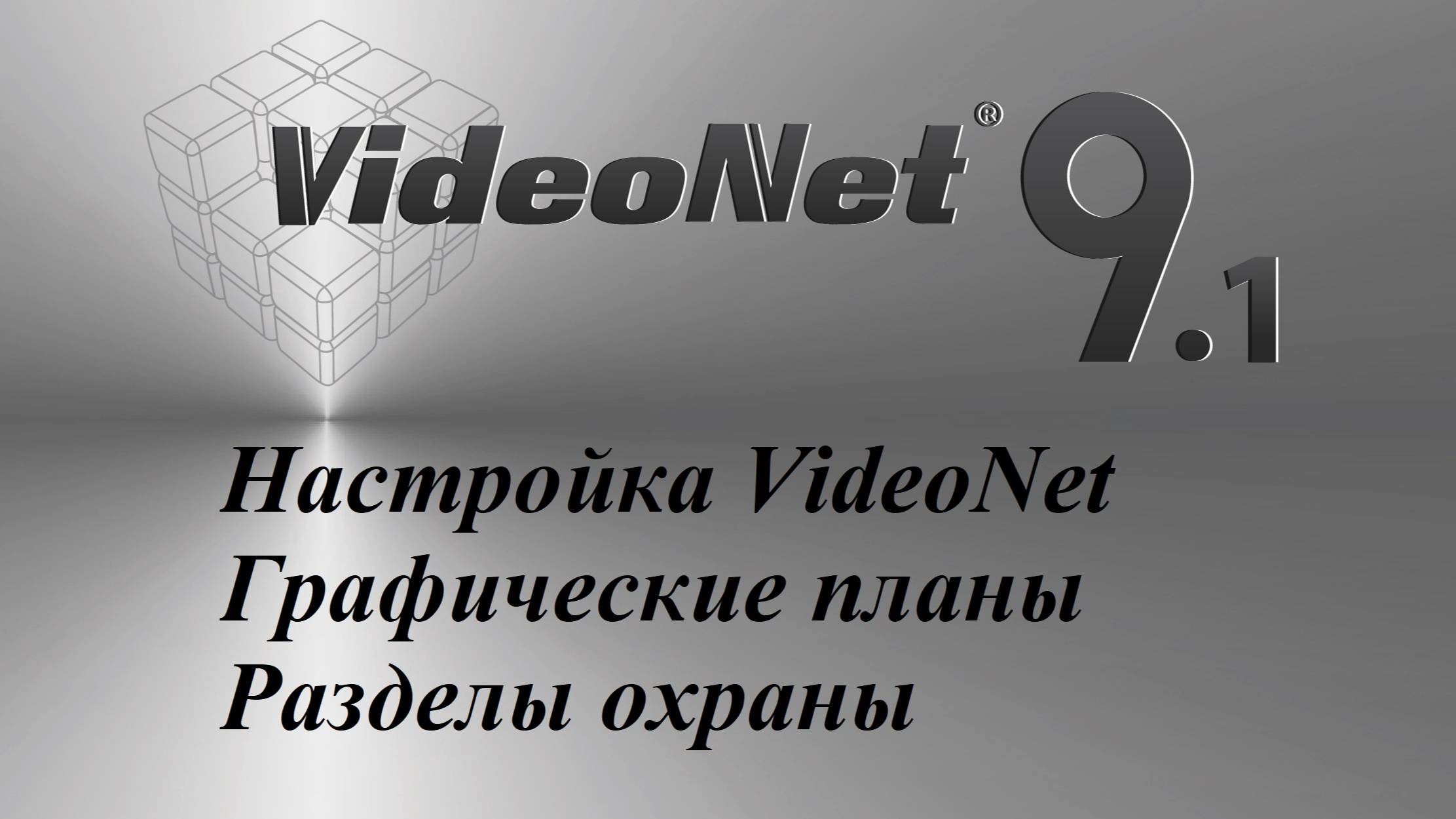 Настройка VideoNet - "Графические планы, Разделы охраны"