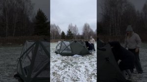 Установка палатки-сферы Урман