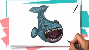 Как нарисовать Морского монстра Блупа / How  to draw Bloop