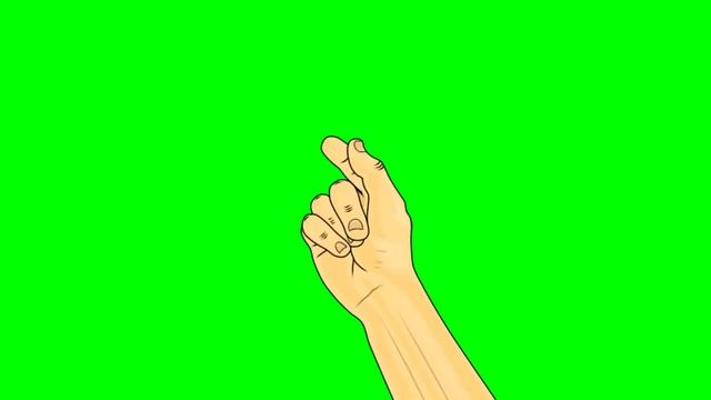 Футаж HD. Анимированный щелчок пальцами