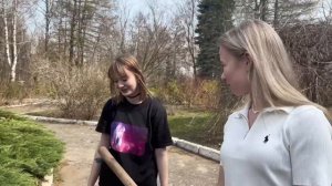 Студенты на субботнике