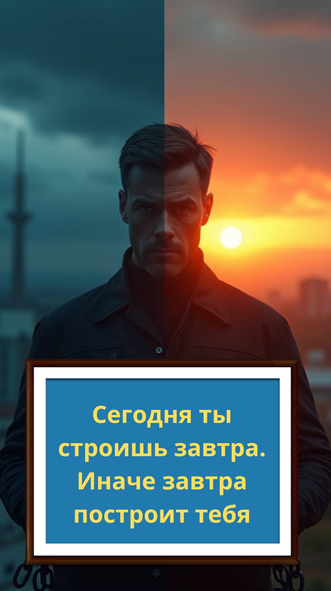 Сегодня ты строишь завтра. Иначе завтра построит тебя