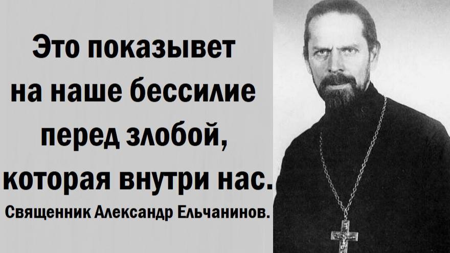 Когда охватит чувство злобы, просто представь себе это. Записи из дневника Александра Ельчанинова.