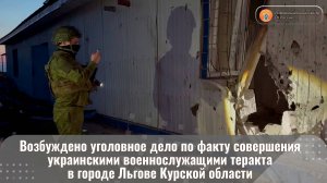 Возбуждено уголовное дело по факту совершения украинскими военнослужащими теракта
