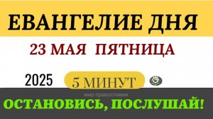 23 МАЯ ПЯТНИЦА ЕВАНГЕЛИЕ ДНЯ  #ЕВАНГЕЛИЕДНЯ   (5 МИНУТ)  #мирправославия