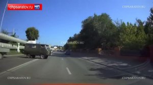 ЧП-САРАТОВ. ВИДЕОРЕГИСТРАТОР ЗАПЕЧАТЛЕЛ ОПАСНЫЙ МАНЕ?