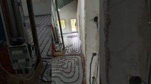 Инженерка в доме - всё готово под бетонирование полусухой стяжки пола