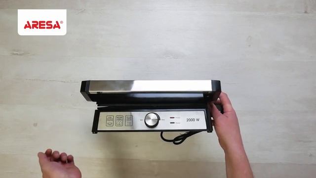Распаковка электрогриля/Unpacking of electrogrill ARESA AR-1002