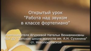 Открытый урок Агуреевой Н.В.