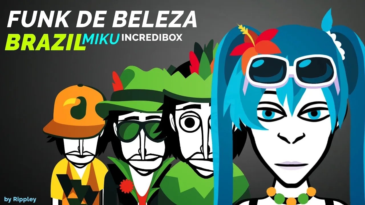 Incredibox animation brazil Funk de beleza miku