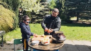 Шулюм из головы барана в афганском казане