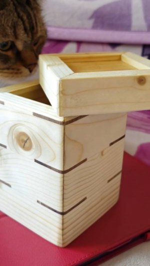 Создание чайной коробки, которую полюбил даже мой кот!