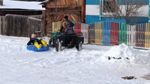 Самодельный квадроцикл , деревенские развлекухи .