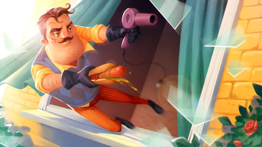 Я заморозил воду и сбежал с дома соседа!Hello neighbor old style