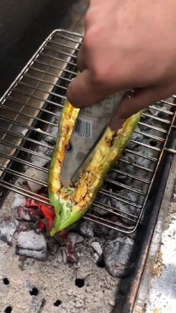 Фаршированный перец на мангале