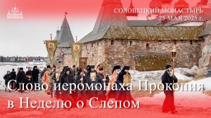 Слово иеромонаха Прокопия в Неделю о Слепом, 2025