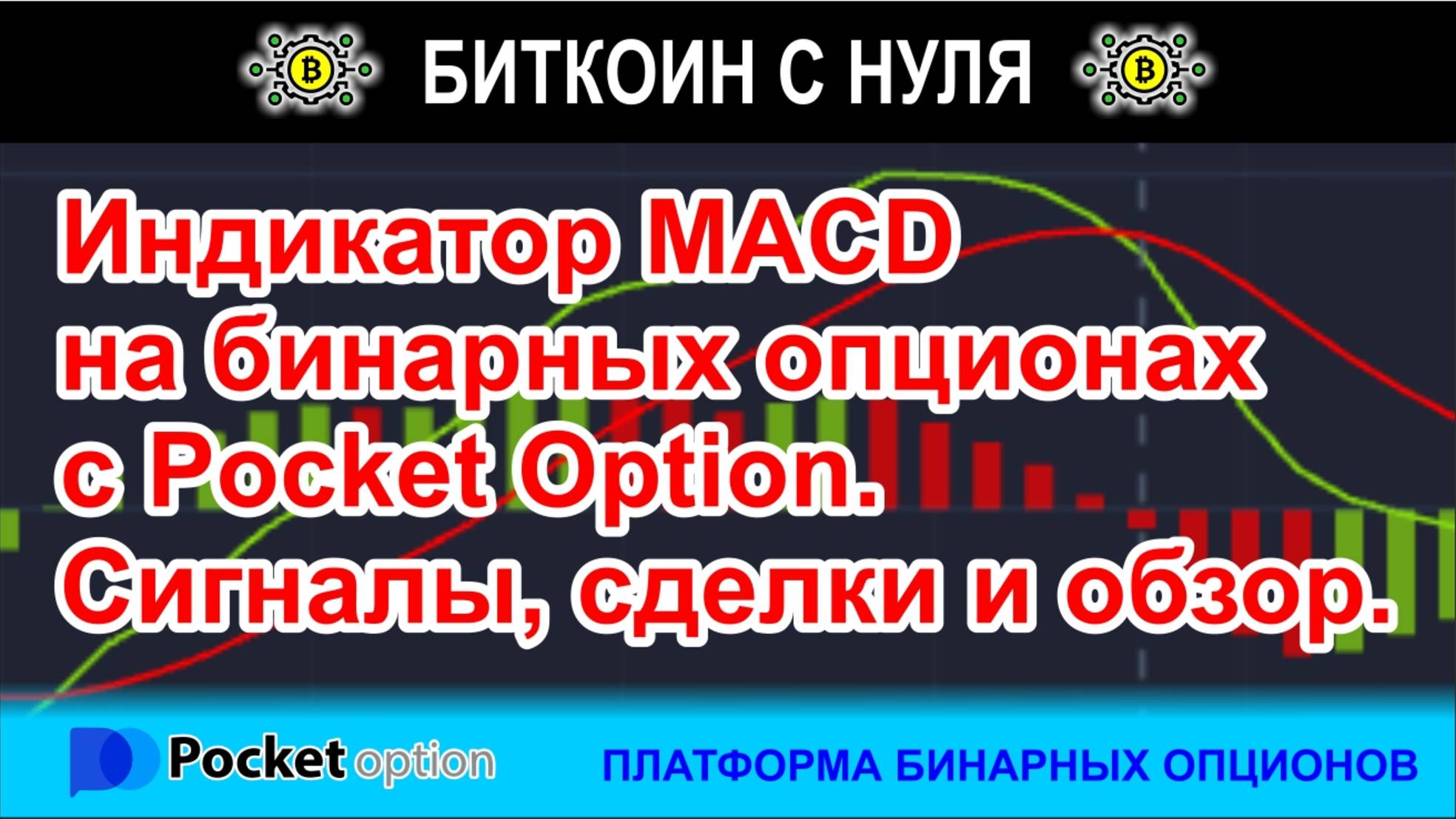 Индикатор MACD на платформе бинарных опционов Pocket Trade. Сигналы, сделки и обзор.