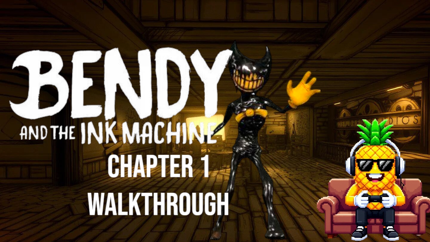 Прохождение 1 главы Bendy and the ink machine на телефоне | BATIM Walkthrough on the phone chapter 1