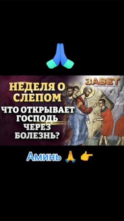 неделя о слепом 🙏