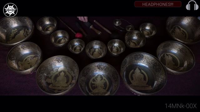 14MNk-00X Набор 14 поющих чаш Healingbowl® Luxury Mustang® Collectible