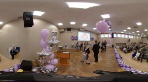 Видео 360. Фрагмент выступления 11-х классов на последнем звонке. Гимназия №6. г. Лангепас. 24.05.25