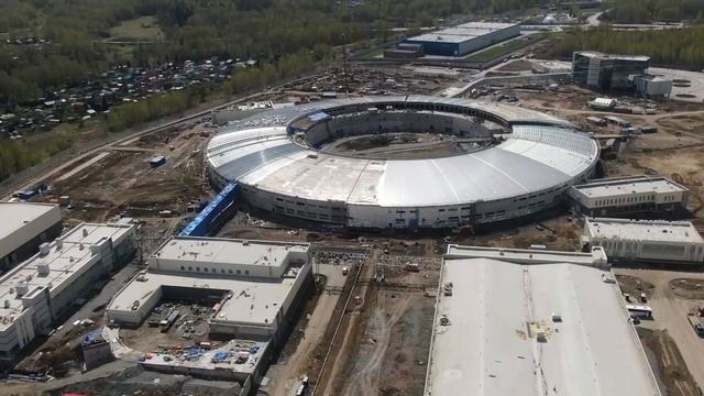 Эксклюзивное видео, снятое с высоты птичьего полета, предоставил пресс-центр СКИФа