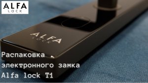 Распаковка электронного замка Alfa lock T1