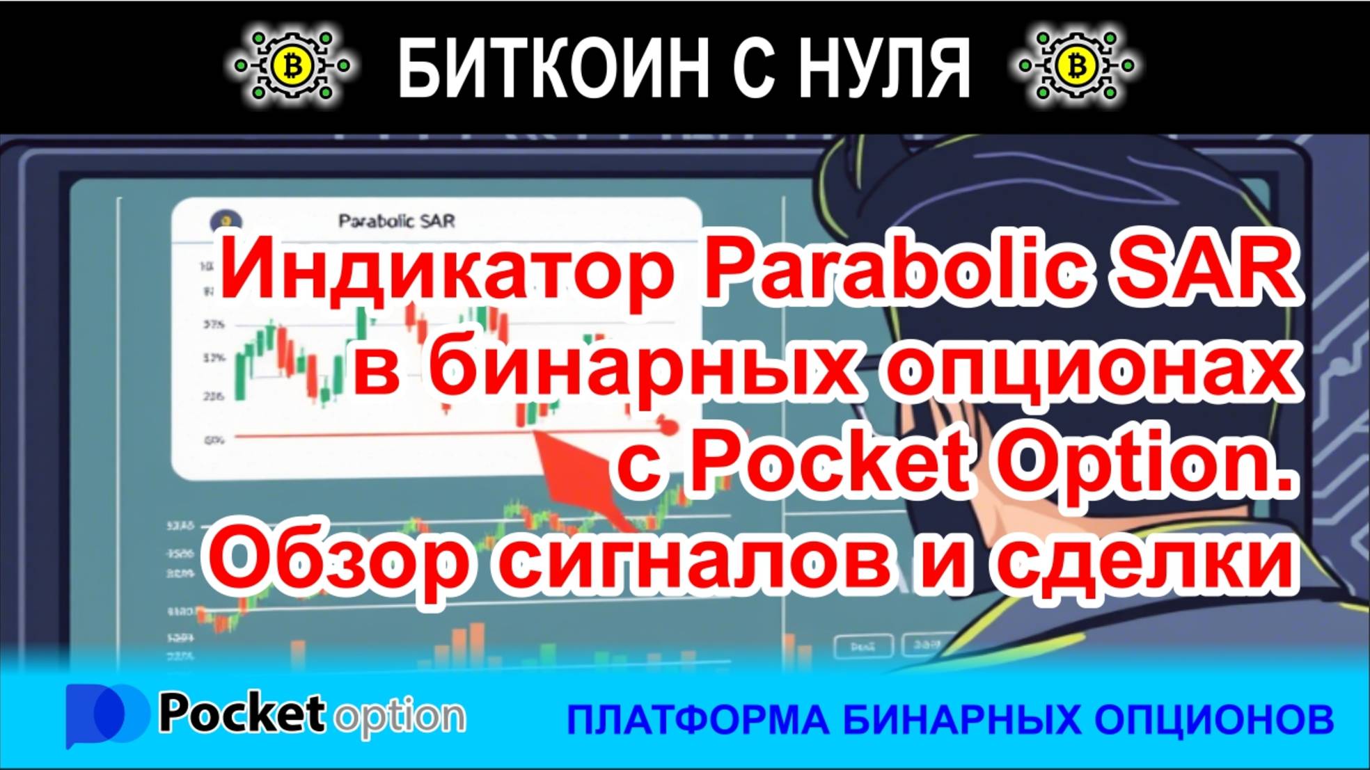 Зарабатываем с индикатором Paradolic SAR на бинарных опционах с Pocket Option. Сигналы, сделки
