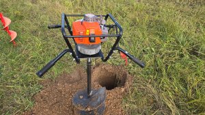 Мощный профессиональный мотобур с реверсом Iron Mole C5R Megadrill