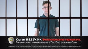 Статья 205.1 УК РФ. Финансирование терроризма.