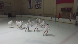 Выступление юных фигуристок