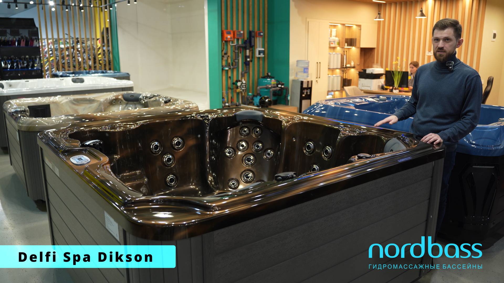 Краткий видеообзор гидромассажного спа-бассейна Delfi Spa Dikson