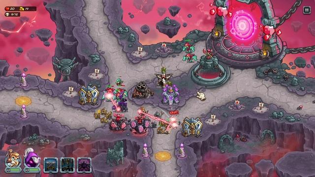 Прохождение Kingdom Rush 5 Alliance TD сложность Безумец 11 ур Плато каньона