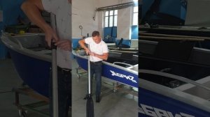 Лодка Бриз.Правим вёсла