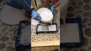 Сделала арку из картона, а шторку из каната. Получился