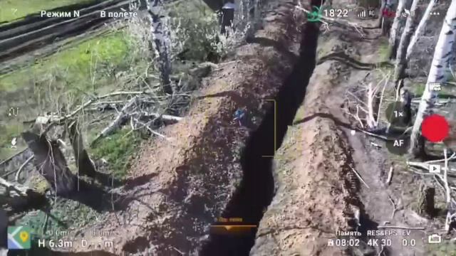 Наш Mavic спас наших бойцов, перерезав оптоволоконный кабель FPV-дрона!