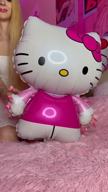 Кот Мося любит воздушные шары #кошка