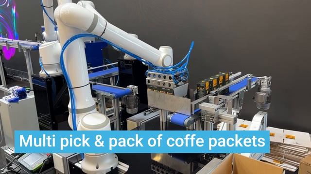Elite Robots EC612 - Packaging Demo @ A+R Expo 2024 (Greece) (складывание коробов)