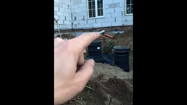 Монтаж септика UPONOR SAKO