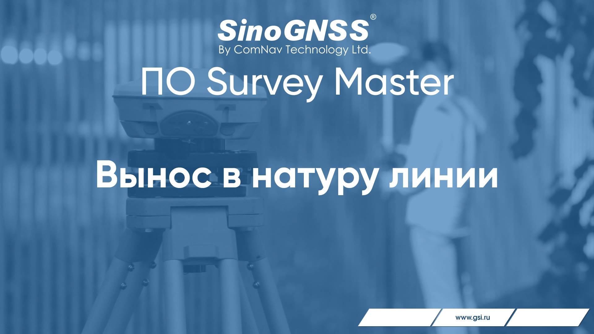 Survey Master. Вынос в натуру линии.