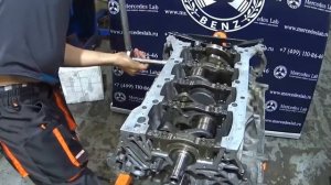 Лаборатория Мерседес: Производим сборку шорт-блока M278. Ремонт двигателя Мерседес M278.