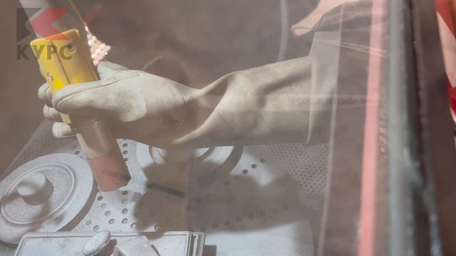 👍Пескоструйная обработка на стенде компании Курс