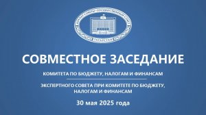 Прямая трансляция заседания Комитета ГС РТ по бюджету, налогам и финансам