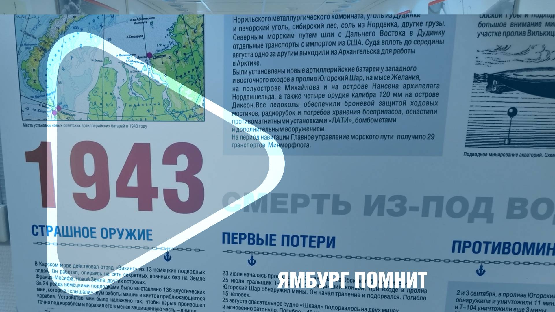 ЯМБУРГ ПОМНИТ / В вахтовом посёлке открылась выставка «Арктика. Неизвестная война»