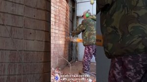 Алмазная резка проёма при помощи цепной пилы