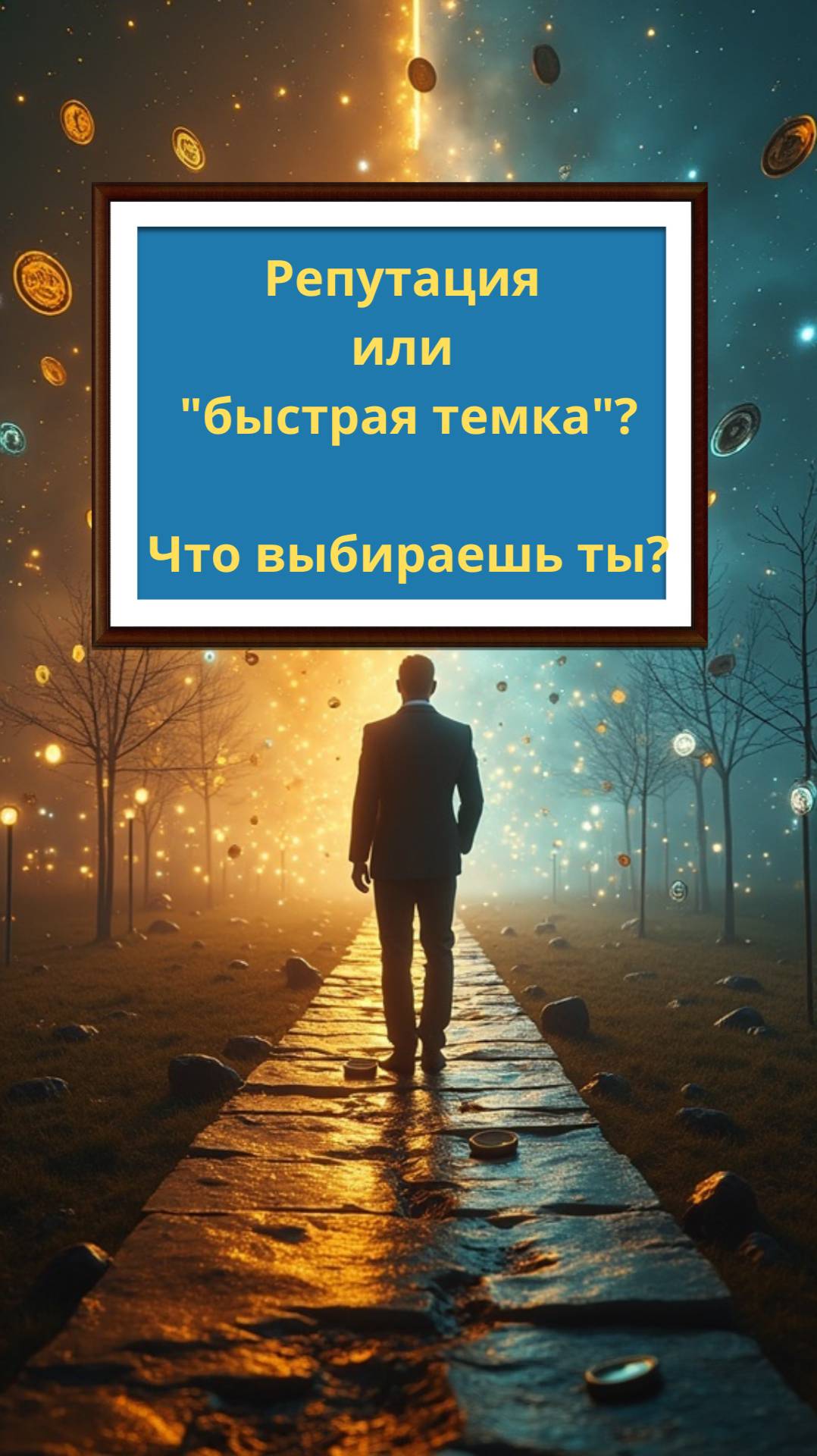 Репутация или "быстрая темка"? Что выбираешь ты?